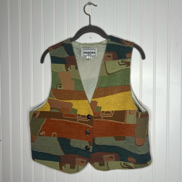 starfire | Jackets & Coats | Vintage Starfire Petite Tapestry Western ...